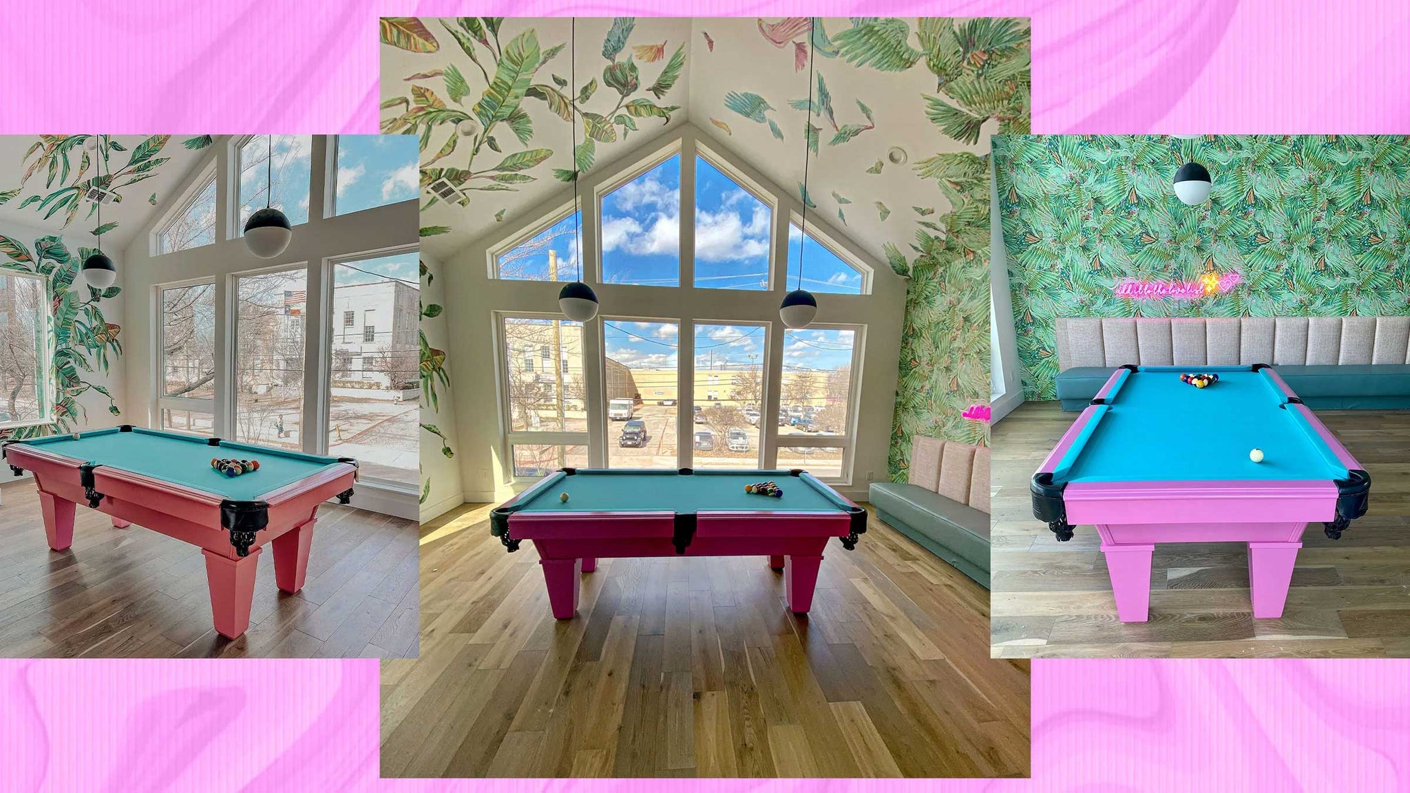 A Custom Pool Table for a Stylish Airbnb – Universal Billiards