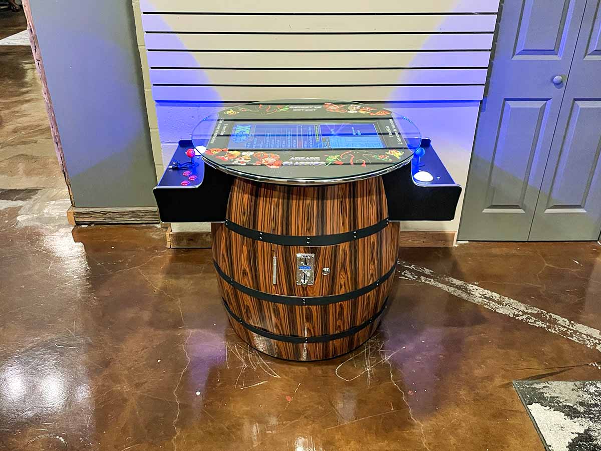Cocktail Barrel Arcade – Universal Billiards